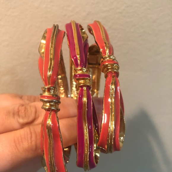 Rachel Leigh | Jewelry | Rachel Leigh Coral Bow Cuff Gossip Girl | Poshmark